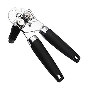 Stainless Steel Handheld Manual Can Opener, Portable, Heavy Duty, Multi Purpose, Premium Smooth Edge for Home Kitchen & Restaurants