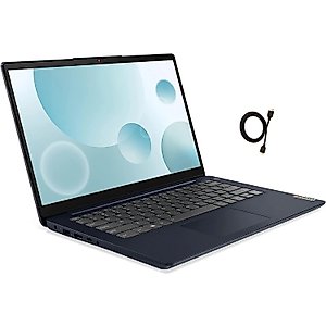 LENOVO IdeaPad 3i 14" FHD IPS Premium Business Laptop, 12th Gen Intel 10-Core i5-1235U Upto 4.4GHz, 16GB RAM, 1TB PCIe SSD, Intel Iris Xe Graphics, Backlit Keyboard, Windows 11 Pro + HDMI Cable