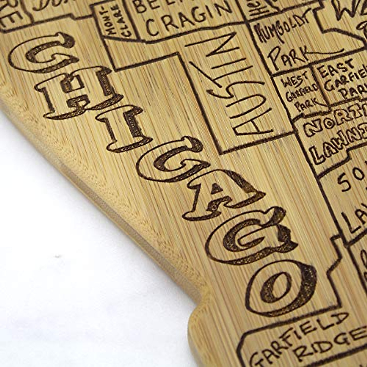 Totally Bamboo Chicago City Life Cutting Board, 7-7/8" x 15-3/4"