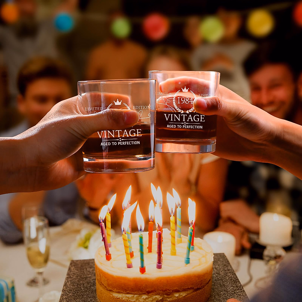 2024 40th Birthday Gifts Men, 1984 Whiskey Glasses, 40th Birthday Gifts, 40 Year Old Gifts For Men, Old Fashioned Glasses, 40 Birthday Gifts For Men, Gifts For 40th, 1984 Gifts For Men, Dad, Husband