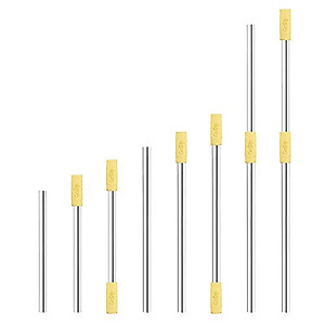 Final Touch GoSip 3-in-1 Reusable Stainless Steel Drinking Straws with Cleaning Brush and Go Sip Case (Lemon Yellow) (RS200-12)