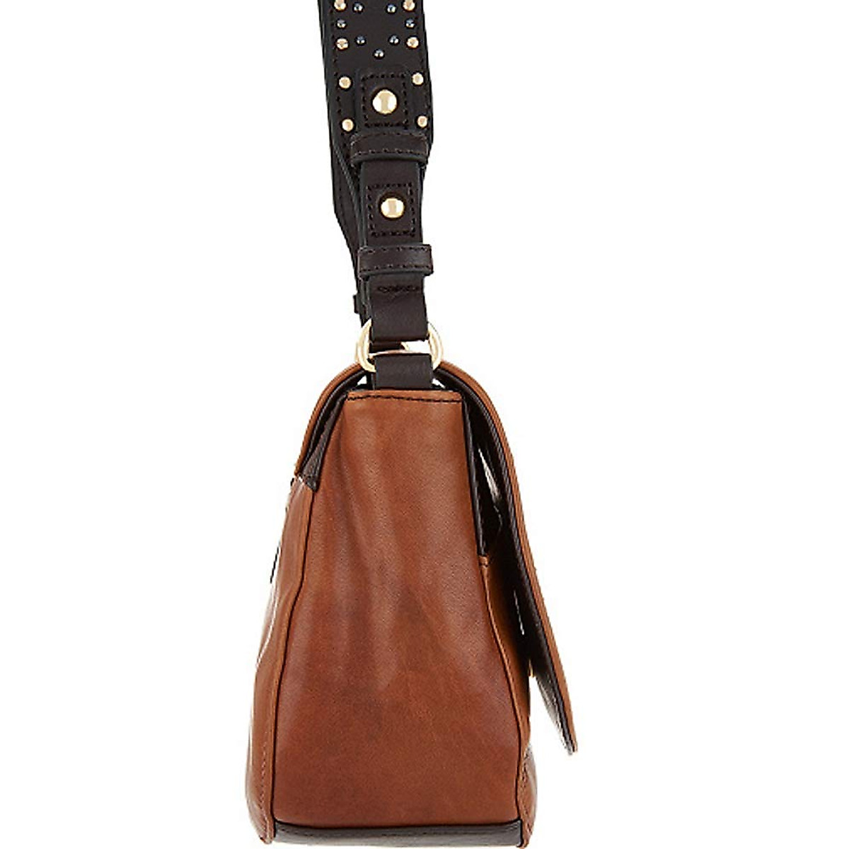 Tignanello Item Saddle Cross Body W/RFID Protection, Rust/Brown