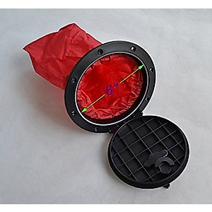RIYIN 6 Inch Hole Diameter Deck Hatch with Cat Bag for Kayak Boat Fishing Rigging