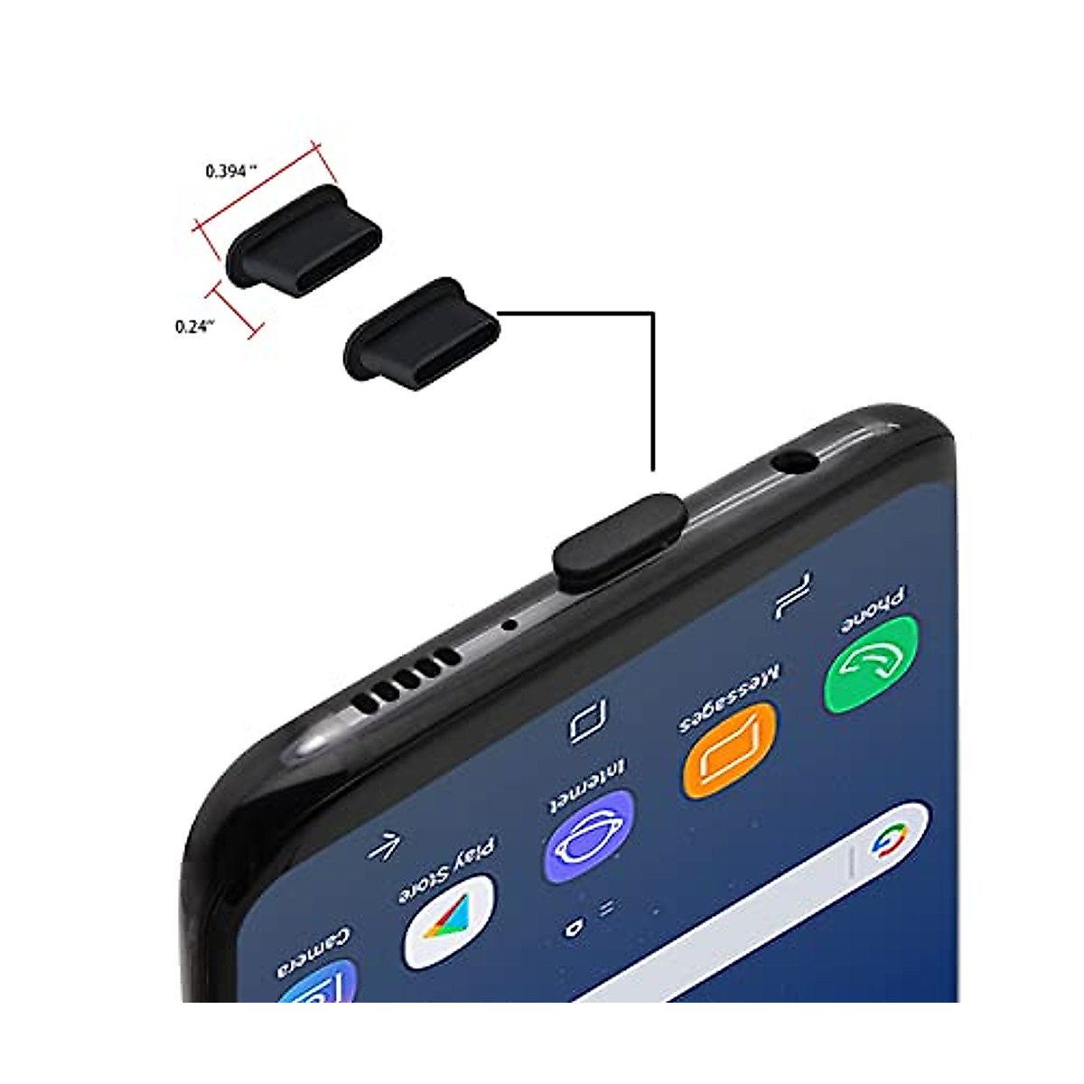 25PC USB C Dust Plug, Silicone Anti Dust Plug for USB Type-C, USB C Dust Cover for iPhone 15 Pro Max Plus, Samsung Galaxy S23 S22 S21 Ultra Plus, Z Fold, Google Pixel 7 8 Pro, OnePlus & Type C Device