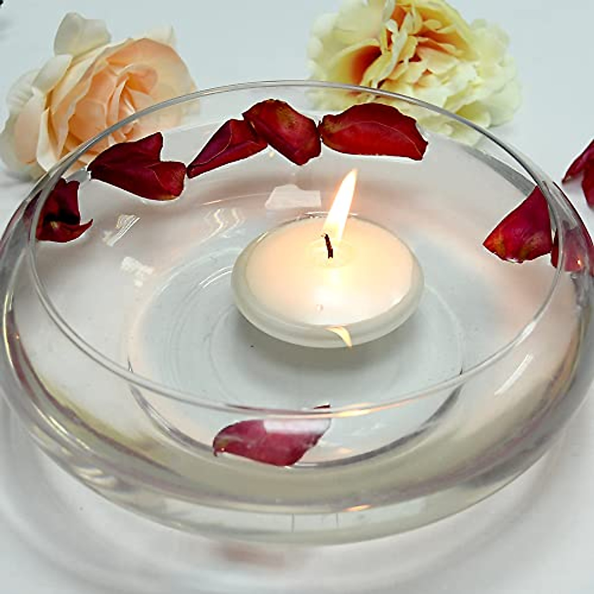 Zest Candle 12-Piece Folding Candles, 3-Inch, Pearl White