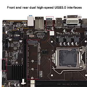 PC Motherboard, CPU LGA 1150 Socket, B85 Computer Motherboards, DDR3 1600/1333/1066MHz Memory, 100M Network Card, Gaming Mainrboard for Desktop Computers