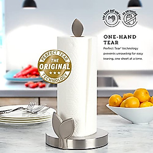 Kamenstein Perfect Tear Paper Towel Holder, 7.39 x 7.17 x 14.13-Inch, Stainless Steel