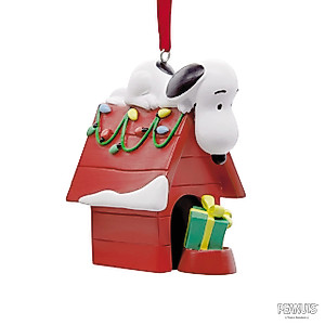 Hallmark Peanuts Snoopy on Holiday Doghouse Christmas Ornament