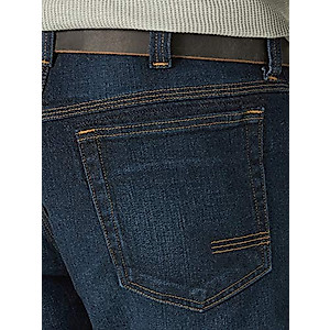 Wrangler Riggs Workwear Men's Slim Fit Five Pocket Jean, Dark Stone, 32W x 30L