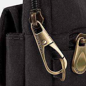 Travelon Anti-theft Signature Quilted Slim Pouch Bag, Black