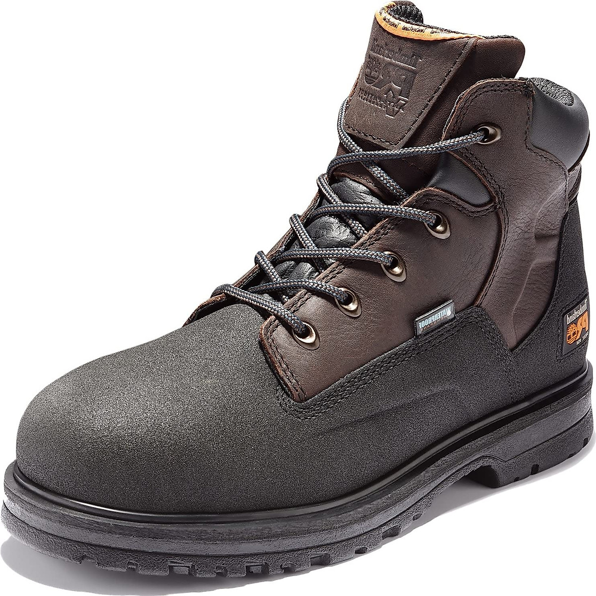 Timberland PRO Men's 47001 Power Welt Waterproof 6" Steel-Toe Boot,Brown/Brown,11 M