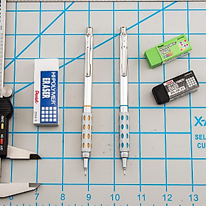 Pentel GraphGear 1000 Mechanical Pencil, (0.5mm), Black Barrel, 1 Each (PG1015A), Metallic Grey