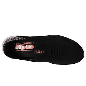 Skechers Go Walk 6 Tropical Bay Hands Free Slip-Ins Black/Pink 9 B (M)