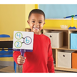 Learning Resources Double-sided Number Bonds Write-and-Wipe Answer Boards, Classroom Accessories, Set of 5, Ages 5+