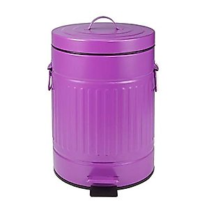 TKFDC Lid Trash Can for Home, Kitchen, and Bathroom Garbage (Color : D)