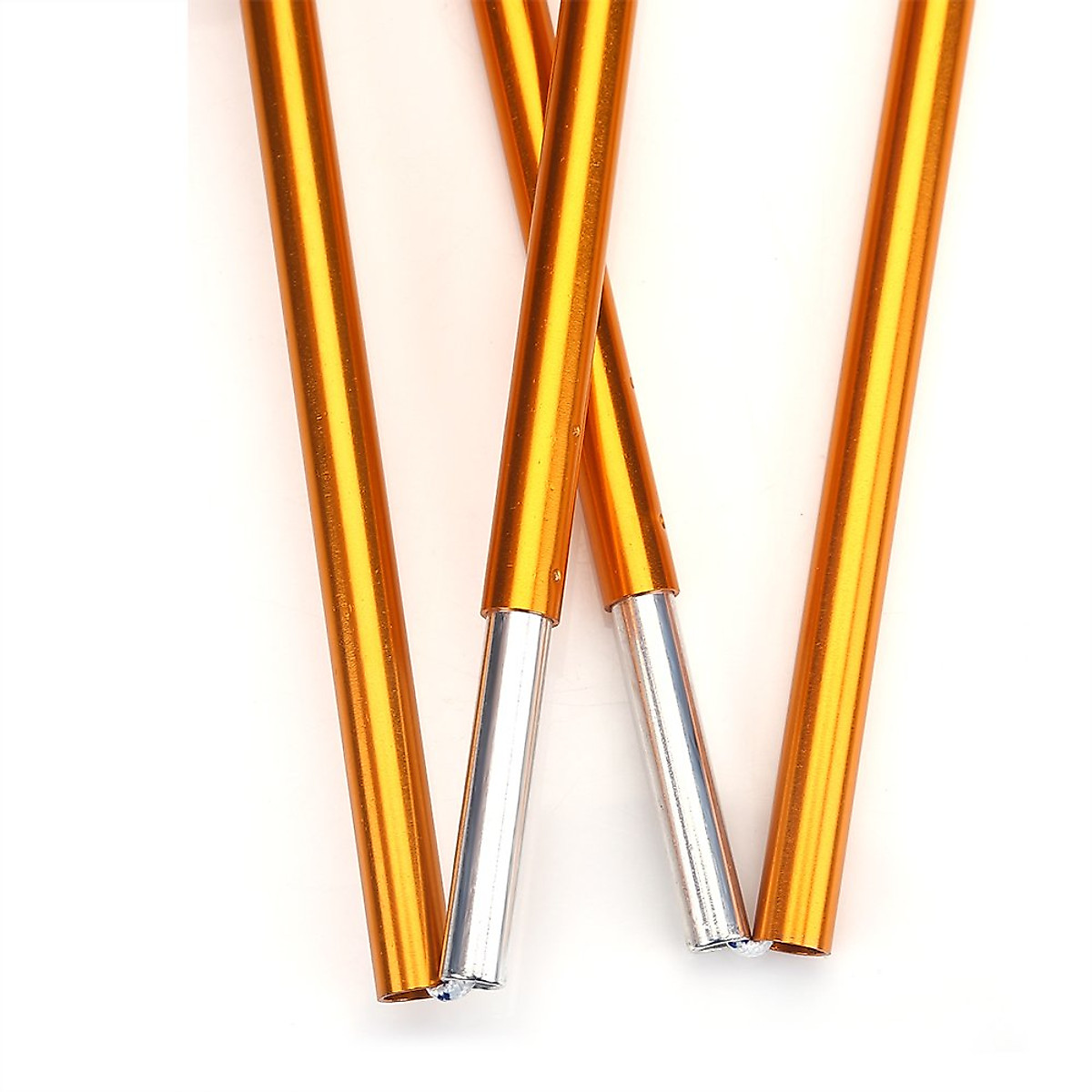 Tent Poles Replacement, Lightweight Tent Pole Repair Kit -24 Sections Aluminum Alloy Anti-UV Windproof Waterproof Tent Poles Awning Poles for Outdoor Camping