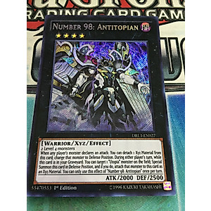 Yugioh Number 98: Antitopian DRL3-EN027 Secret 1st Edition ^G#fbhre-h4 8rdsf-tg1327306