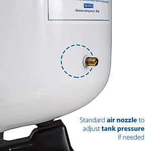 iSpring T32M Pressurized Water Storage Tank with Ball Valve for Reverse Osmosis RO Systems, 4 Gallon, 1/4" Tank Valve Included