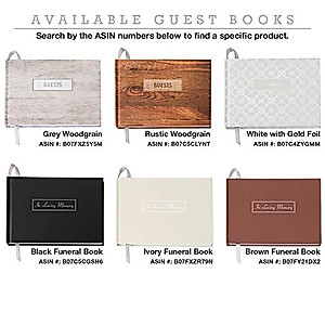 Global Printed Products Funeral Guest Book 9"x7" - FGB-Ivy