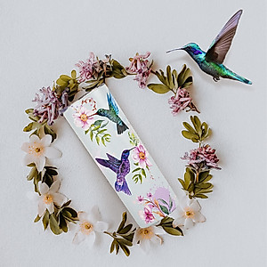 Reyouk Hummingbird Tumbler - Hummingbird Gifts for Women -Watercolor Tumbler Cup With Lid 20oz Girls Coffee Travel Mug,Hummingbird Gifts Floral Gift Ideas - Humming Birds Gift-hummingbird Cup