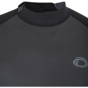 Typhoon Mens Storm3 3/2mm Back Zip Shorty Wetsuit - Black Graphite - Easy Stretch - Flatlock Seam Construction