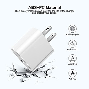 iPhone Fast Charger Block, [MFi Certified] 2Pack Wall Charger Plug and USB C to Lightning Cable Cord 6ft, Apple 14 Pro Charging Power Adapter Cube Brick for iPhone 14 Pro Max/13 Mini/12/11/8Plus,iPad