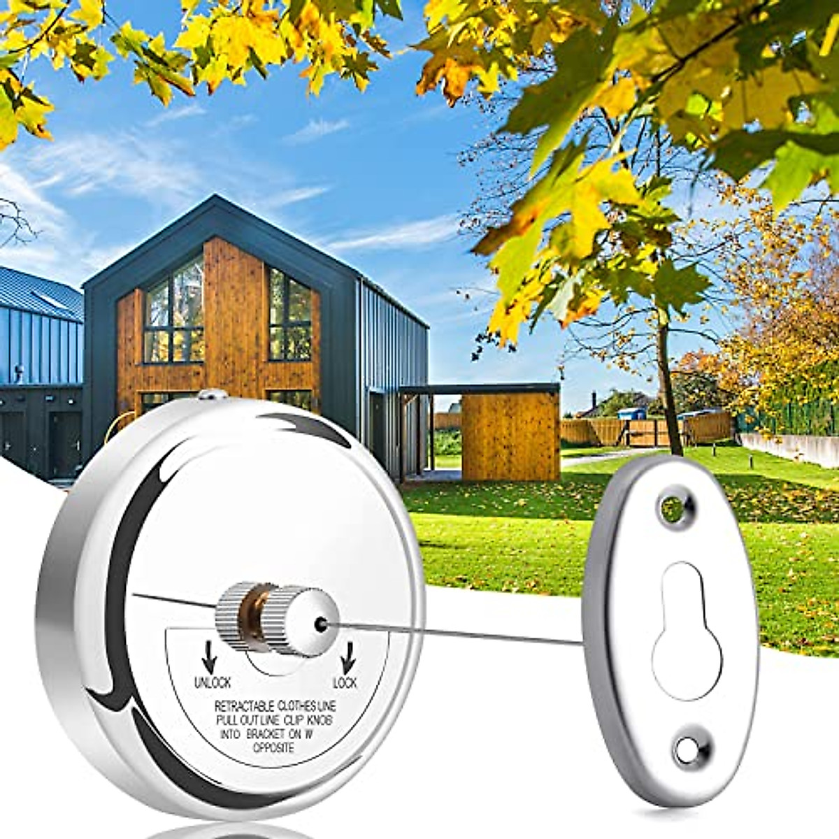 Retractable Clothesline Adjustable Laundry String Line SUS304 Stainless Steel Clothes Dryer Hotel Style Heavy Duty Clothes Line Dryer