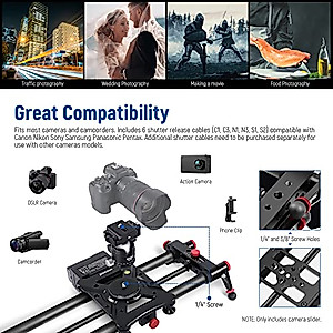 NEEWER 47.2”/120cm Motorized Camera Slider, App Wireless Control Carbon Fiber Dolly Rail Slider, Support Video Mode, Time Lapse Photography, Horizontal, Tracking and 120° Panoramic Shooting (ER1-120)