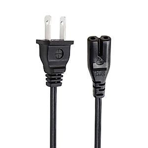 2 Prong Power Cord for JBL PartyBox Party Box 300 1000 100 200 Bluetooth Speaker Audio System Power Cord Replacement 8ft IEC C7 AC Cable