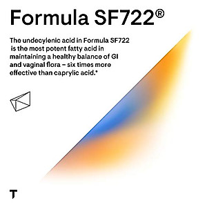 Thorne Undecylenic Acid - 250 mg of Undecylenic Acid - Fatty Acid Support for a Healthy Balance of Gut and Vaginal Flora - Gluten Free - 250 Gelcaps - 50 Servings