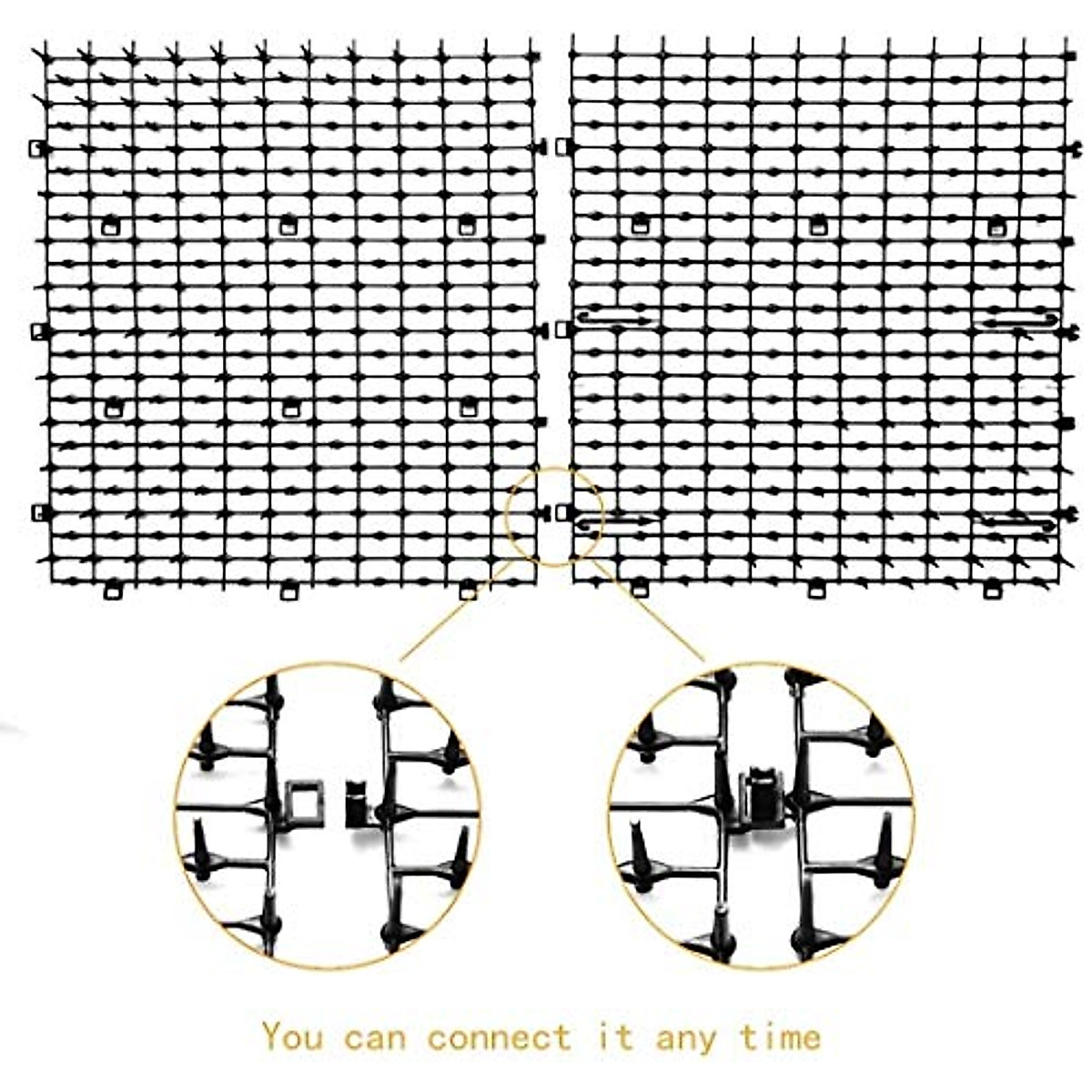 Lagaga Cat Scat Mat with Spikes Prickle Strips Anti-Cats Network Digging Stopper Stopper Prickle Strip Mat 78x11 inch