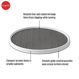 Copco Non-Skid Pantry Cabinet, 9-Inch, White/Gray