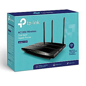 TP-Link AC1200 Gigabit Smart WiFi Router - 5GHz Gigabit Dual Band Wireless Internet Router, Supports Guest WiFi, Black