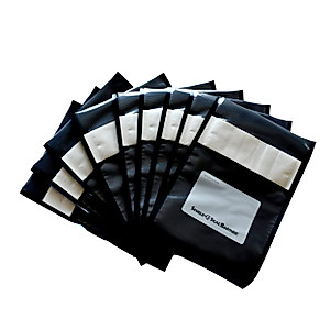 ShieldNSeal Vacuum Seal Bags, Black and Clear Zipper Bags, 15" x 20", SNS 3500