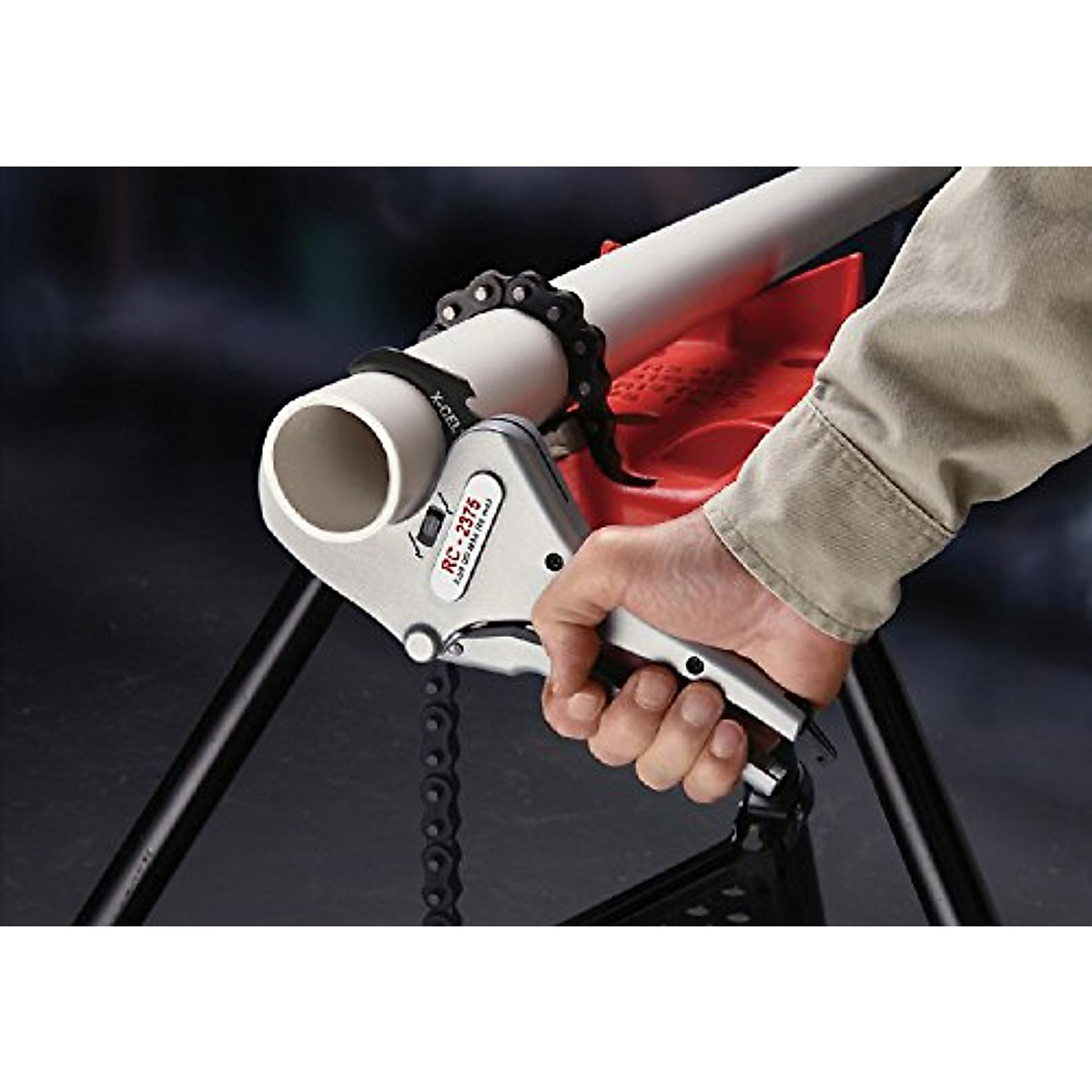 RIDGID RC-2375 Ratchet Action 2" Pipe and Tubing Cutter , Chrome , Small - 30088