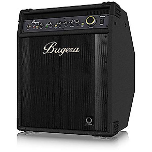 BUGERA BXD15 1000 Watt Bass Amplifier with Original 15" Turbosound Speaker, MOSFET Preamp, Compressor and DYNAMIZER Technology, Black