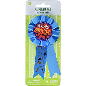 Stylish Multicolor "Happy Birthday to Me" Award Ribbon - 5.5" (1 Pc.) - Unique & Premium Quality Design - Perfect for Self-Gifting & Birthday Milestones