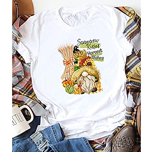 Fall Scarecrow Gnome Sublimation Transfer, Ready to Press, Autumn, Sunflowers, Pumpkins, Gnome Sublimation Transfer, Harvest, Ready to Use (Child x1-6")
