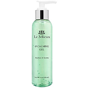 Le Mieux O2 Calming Gel - Conductive Facial Gel with Aloe - Soothe Mild Visible Irritation & Redness - Hydrating Hyaluronic Acid Gel for Microcurrent Devices - No Parabens or Sulfates (6 oz / 180 ml)