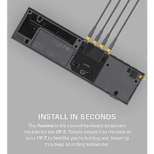 teenage engineering ZM-2 rumble expansion module accessory kit with silent metronome for OP-Z portable synthesizer and multimedia sequencer