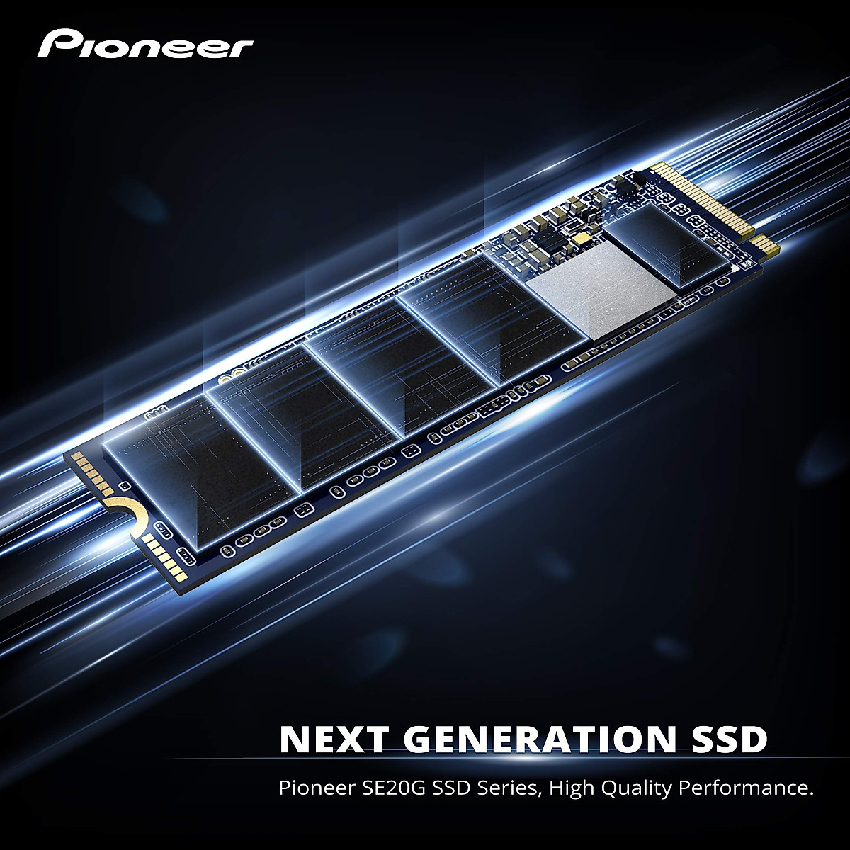Pioneer 256GB NVMe SSD PCIe M.2 2280 Gen 3x4 TLC Internal High Speed Read/Write up to 3100/1000MB/s Solid State Drive, 300 TBW, PC Laptop Compatible (APS-SE20G-256)