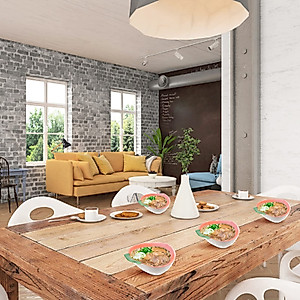 VOSAREA 5 Inches Decorative Half Peach Serving Fruit Salad Dessert Dish Bowl for Dipping Sauce Snacks Home Decor Meal Garnishing Fruit Vegetable Home Decor