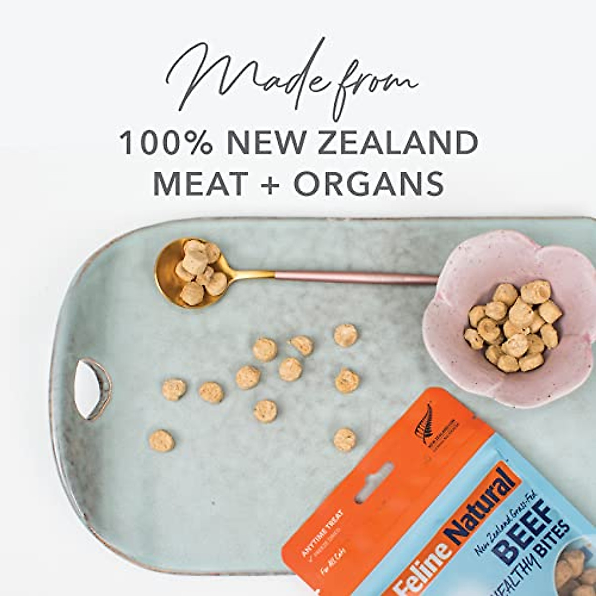 Feline Natural Grain-Free Freeze Dried Cat Treats, Lamb 1.76oz