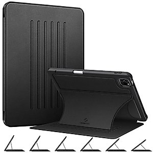 Fintie Magnetic Stand Case for iPad Pro 11-inch (4th / 3rd Generation) 2022/2021 - Multiple Angles Shockproof Soft TPU Cover w/Pencil Holder, Also Fit iPad Pro 11" 2nd /1st Gen, Black