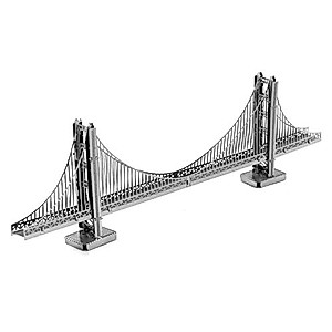 Fascinations Metal Earth San Francisco Golden Gate Bridge 3D Metal Model Kit