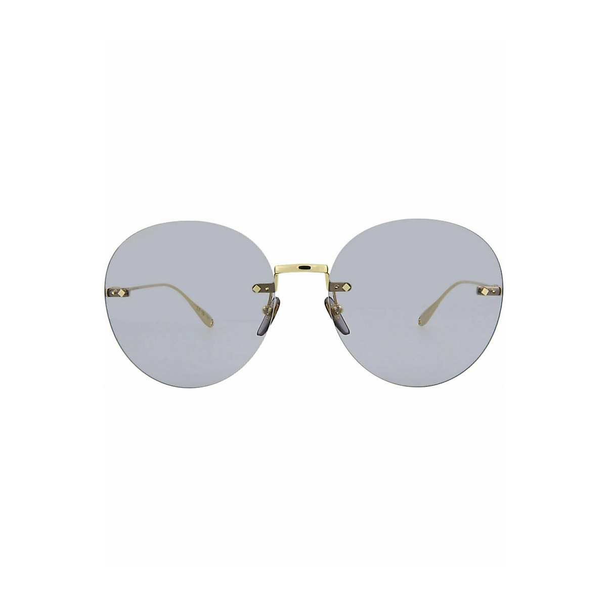 Gucci Round/Oval Sunglasses Gold Gold Violet Luxury Eyewear Made In Japan Metal Frame Designer Fashion for Everyday Luxury