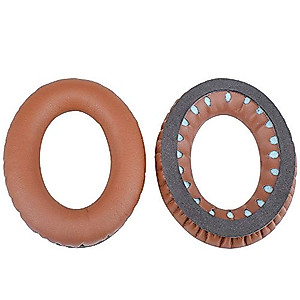 Memory Foam Earpads Ear Cushions Kit for Bose QuietComfort 2 / QuietComfort 15 / QC2 / QC15 / QC25 / QC35 / Ae2 / Ae2i / Ae2w Headphones (Brown)