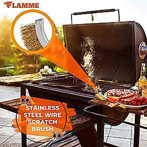 Flamme M24 Mat 24 inches Fireproof Grill Patio Lawn and Deck Protector Outdoor Wood Fire Outside Pits Blanket Charcoal,Chiminea,BBQ Smoker Pad, Camping, Bonfire