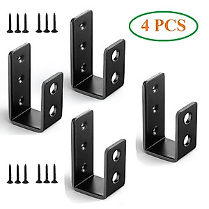 Liphontcta 2x4 Doade Brackets, Heavy Duty Open Bar Security Holder Garden Sculpture Outdoor Decoration