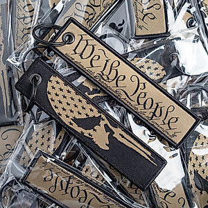 Patriotic Jet Tag Key Tag (We The People) Set of 2